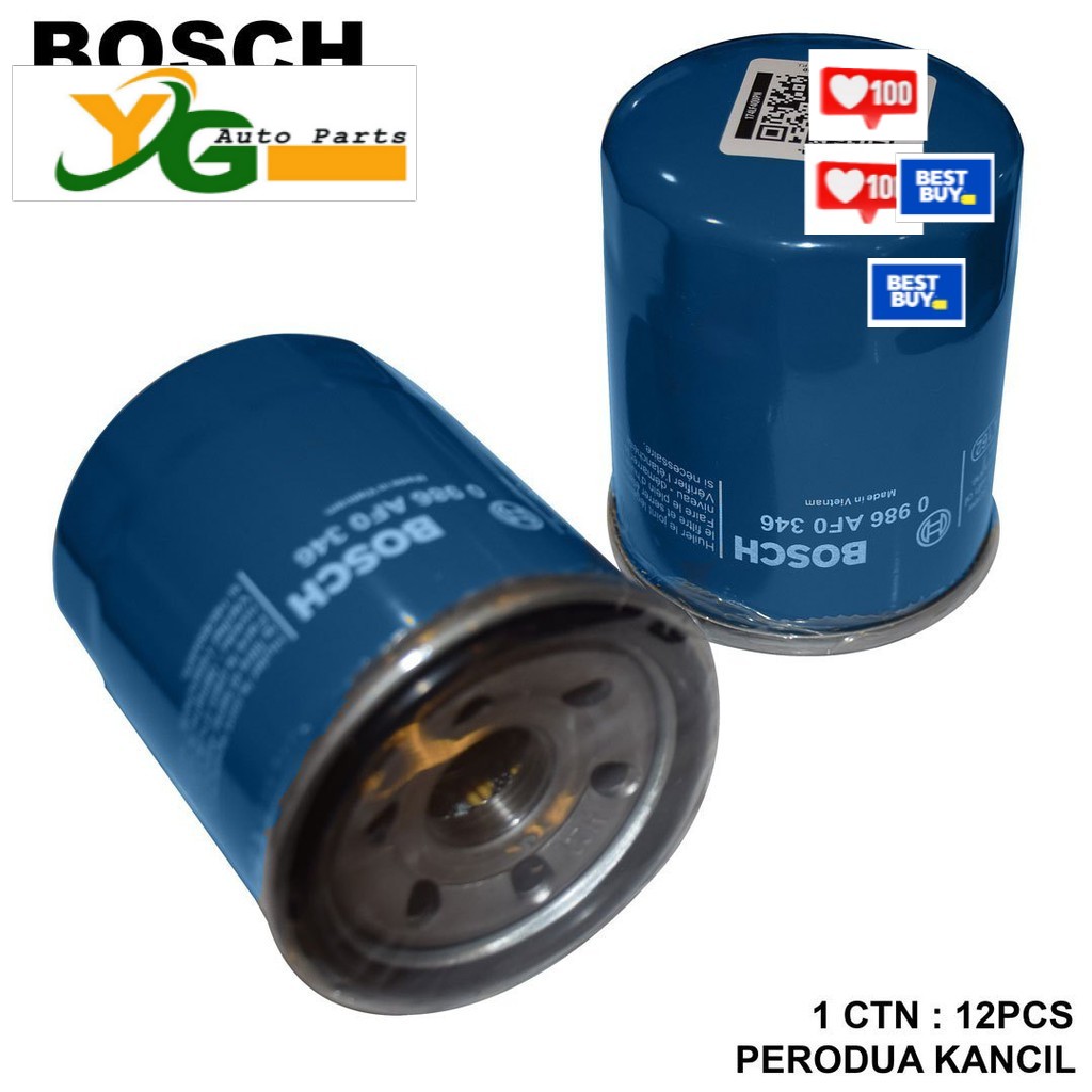 Bosch oil filter - perodua myvi / viva / alza / kelisa / kenari ...
