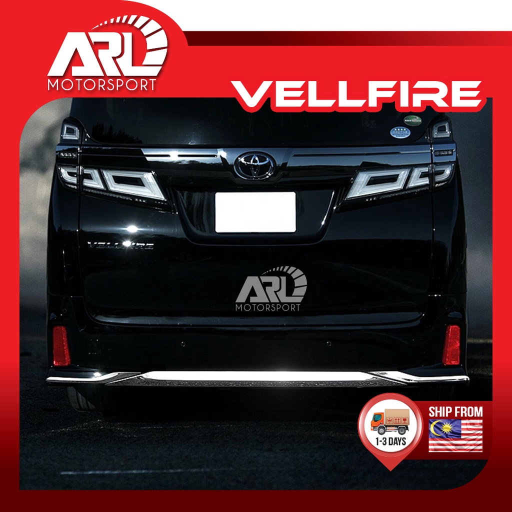 Toyota Vellfire Rear Bumper Chrome Lining For 2019-2023 GGH30 AGH30 ...