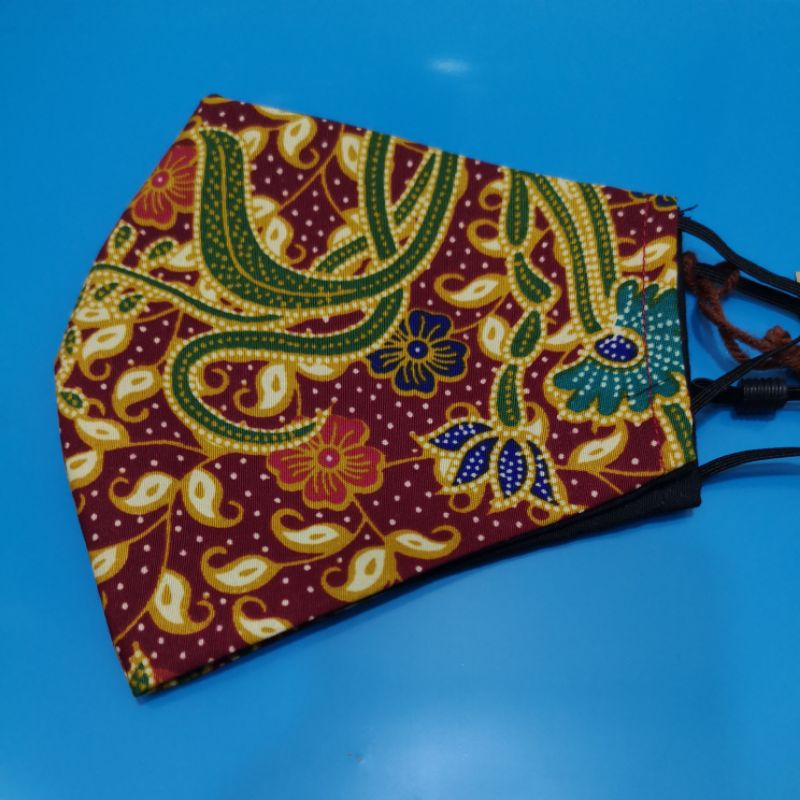 Fabric Mask Batik Cloth with Adjustable Earloop (2 pcs) | Shopee Malaysia