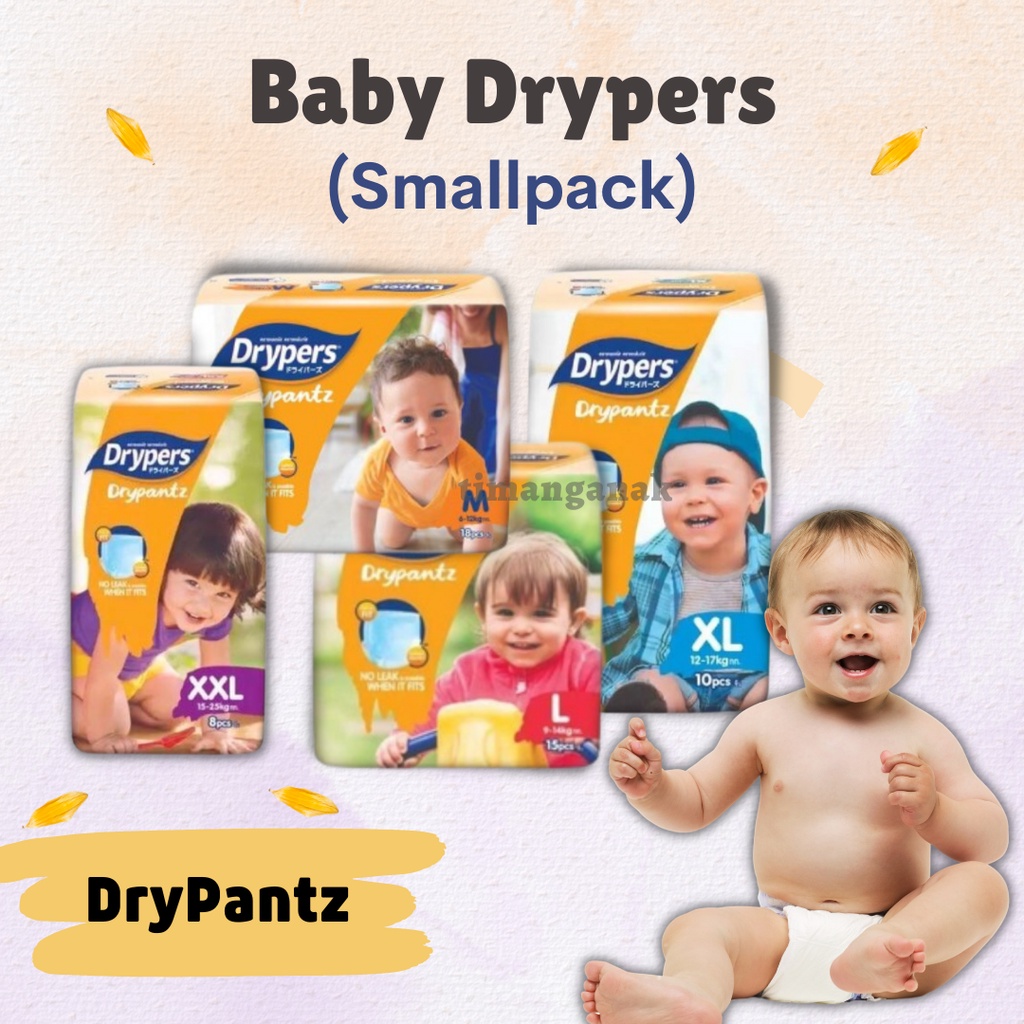 DRYPERS DRYPANTZ PANTS / LAMPIN BAYI / BABY DIAPERS (SMALLPACK ...