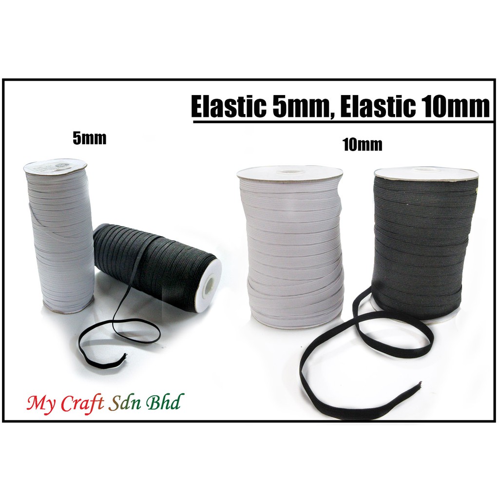 [Ready Stock] Elastic Kosong 5mm | Getah Elastik Kosong 10mm | Elastic ...