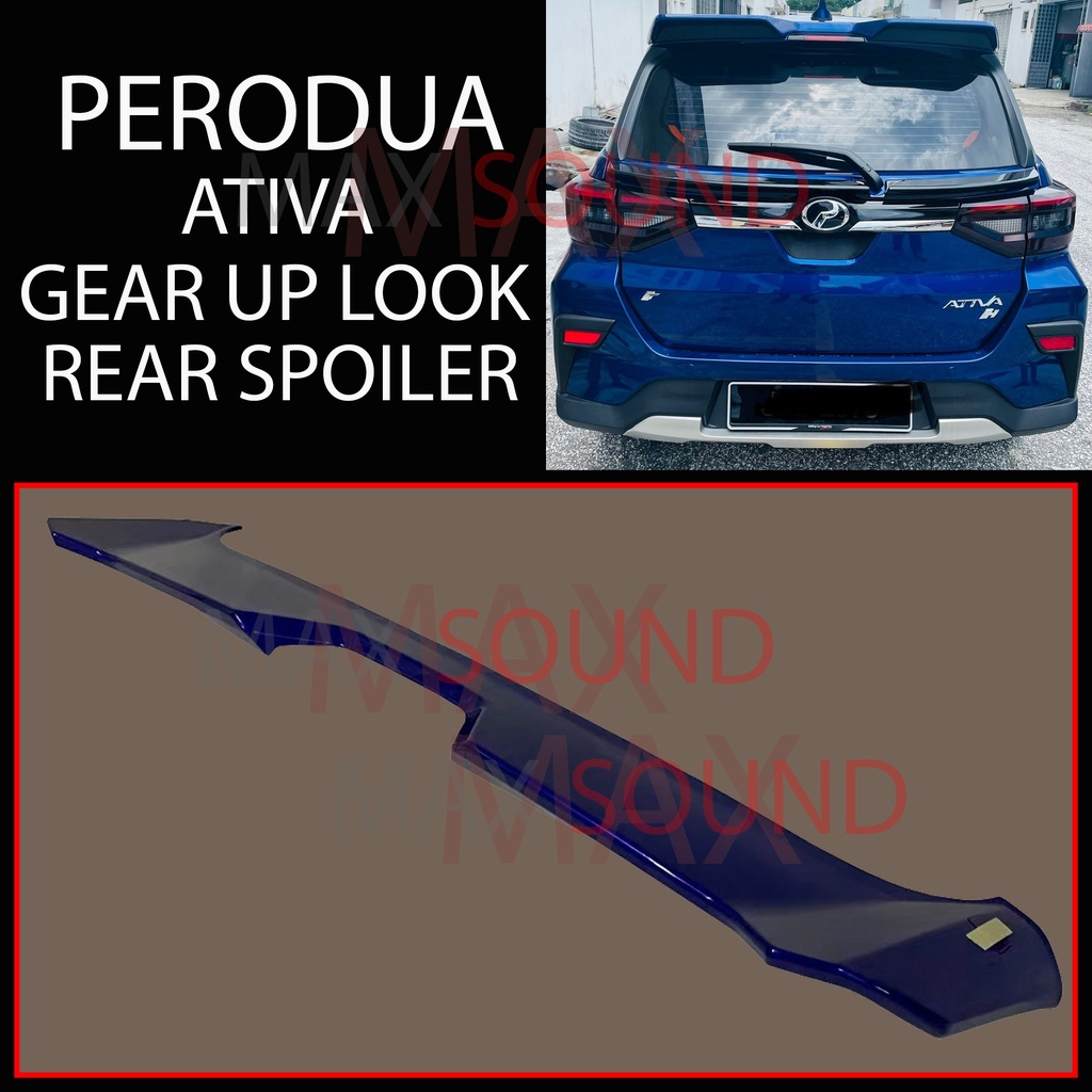 PERODUA ATIVA GEAR UP GU LOOK WITH COLOUR BODYKIT BODY KIT SKIRT ...