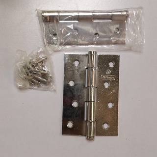 WHITE STAINLESS STEEL 4" DOOR HINGE / BUT SPRING HINGES / INTERIOR DOOR ...