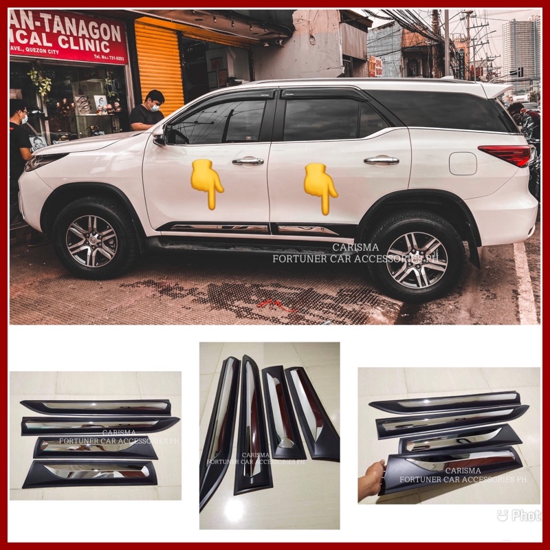 Toyota FORTUNER SIDE BODY MOULDING 2016-2021 (fortuner accessories ...
