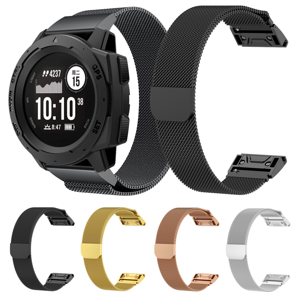 For Garmin Instinct 2 / Instinct Tactical Solar Dual Power Surf Strap ...