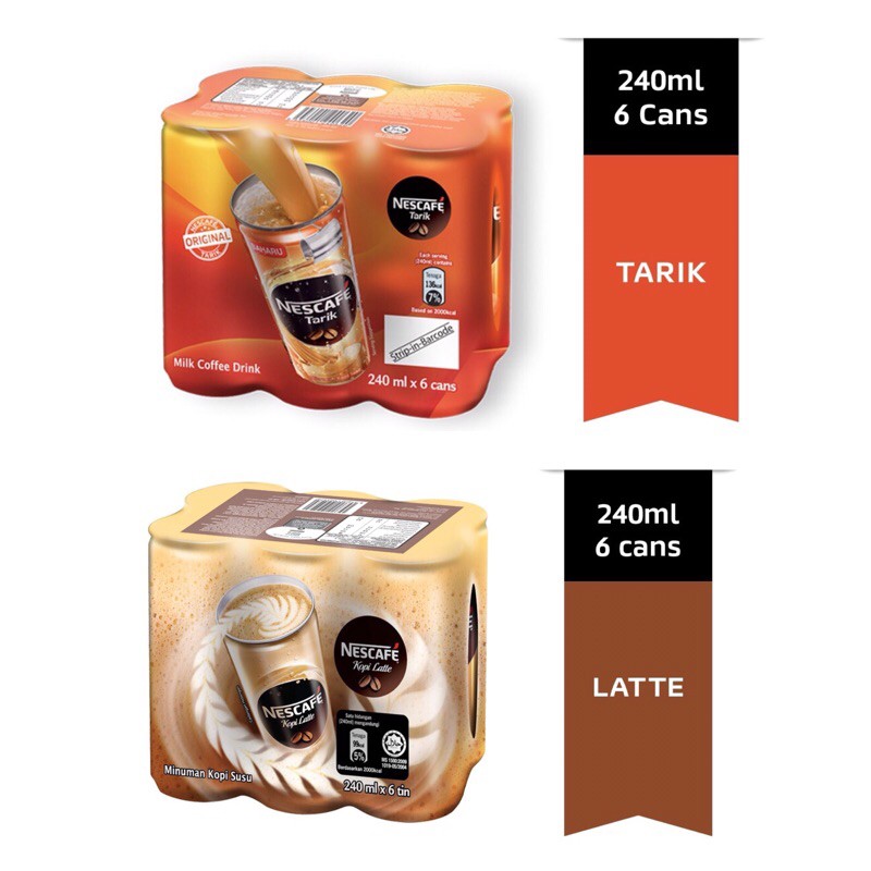 Nescafe Latte / Tarik Can 240ml | Shopee Malaysia