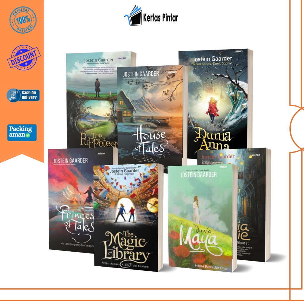 Novel JOSTEIN GAARDER WORLD ANNA DUNIA SOPHIE MAYA THE PUPPETEER ...