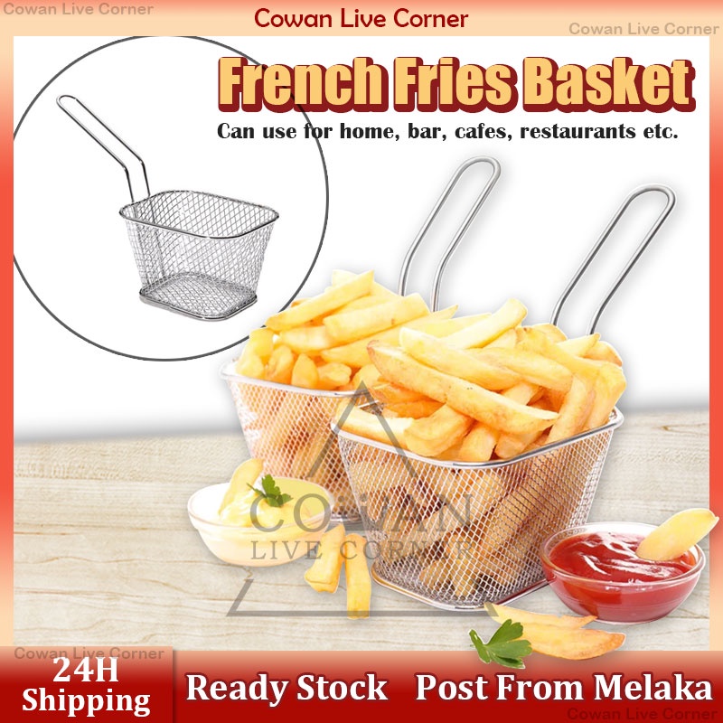 Square Mini Fried Basket Rose Golden French Fries Basket Fried Chicken ...