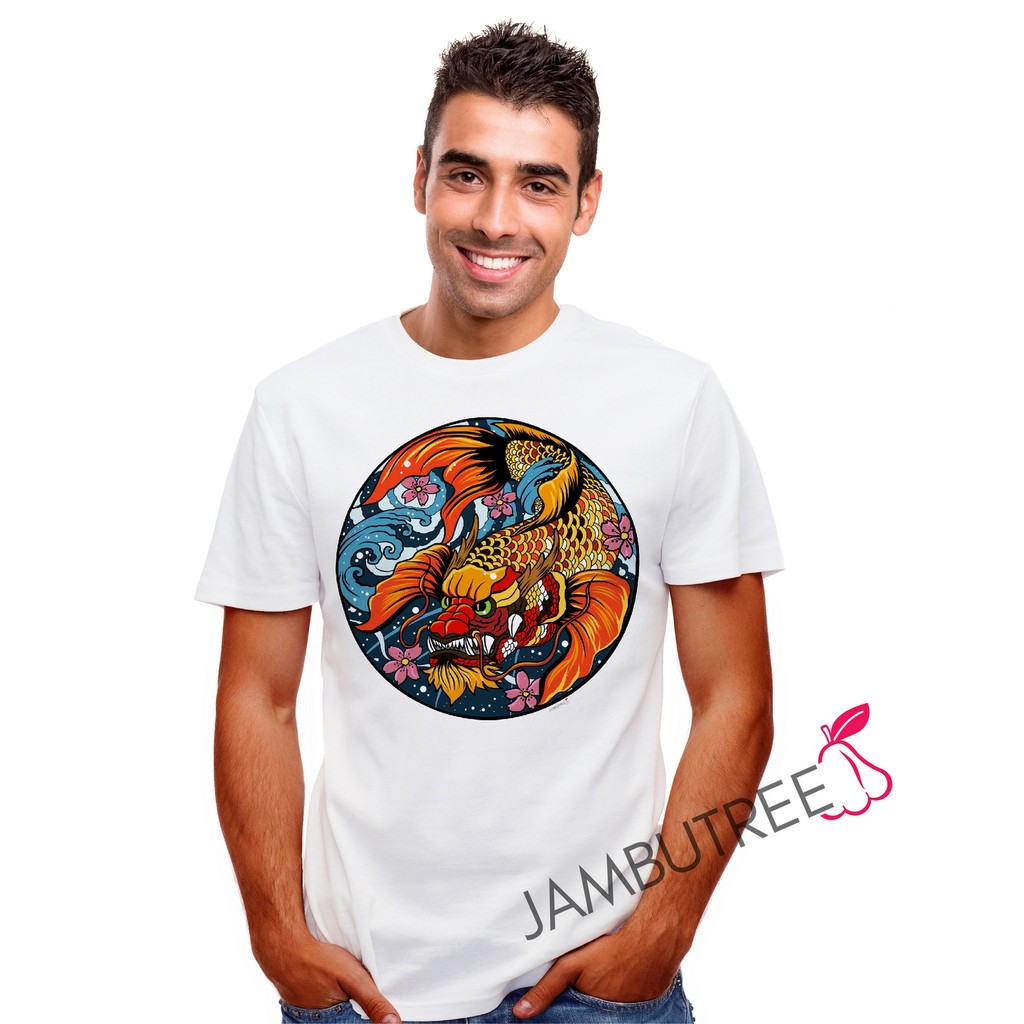 Jambutree Japanese Japan Kirin Koi Carp Fish Tattoo Art Graphic Unisex ...