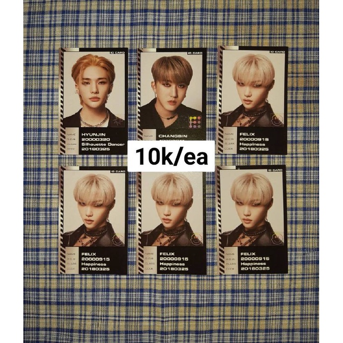 Pc Photocard ID card Oddinary Changbin Hyunjin Felix Stray Kids Skz ...