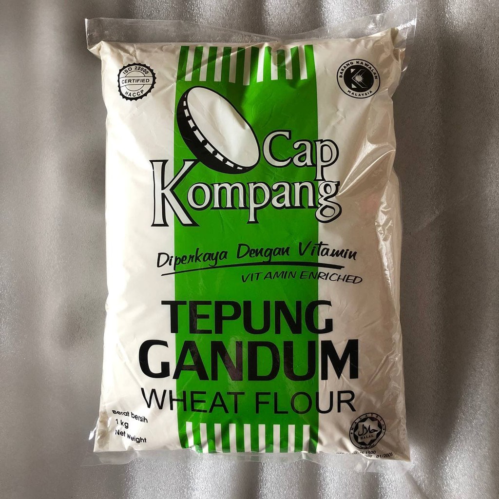Tepung Gandum Cap Kompang | 面粉 | Wheat Flour Cap Kompang 1kg | Shopee ...