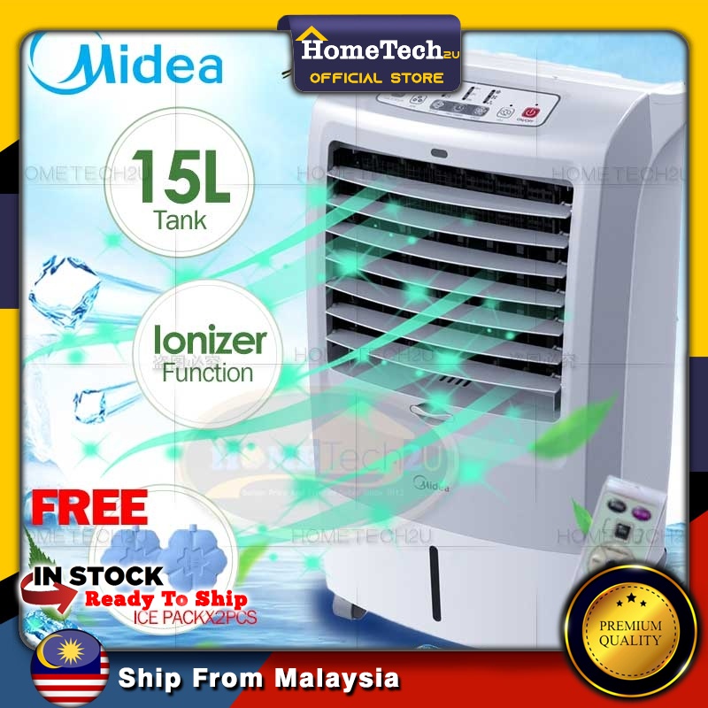 【𝑹𝒆𝒂𝒅𝒚 𝑺𝒕𝒐𝒄𝒌🇲🇾】Midea Air Cooler Penyejuk Udara 15L with Remote Control ...