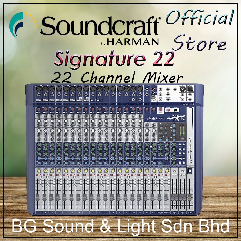Soundcraft Signature 22 22-Input Mixer with Effects | Shopee Malaysia