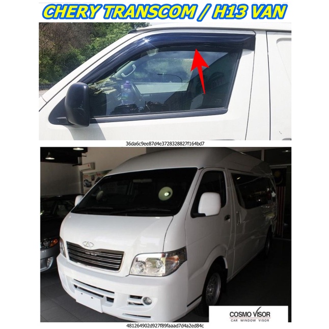 CHERY TRANSCOM / H13 VAN 11Y-ABOVE 2 DOOR (MEDIUM 4″) DOOR VISOR - MADE ...