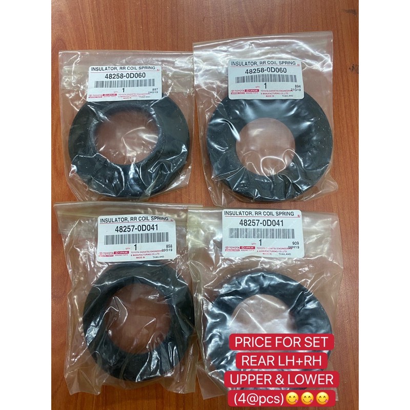 ORIGINAL TOYOTA YARIS VIOS NCP93 (2008-2013) PRIUS C REAR COIL SPRING ...
