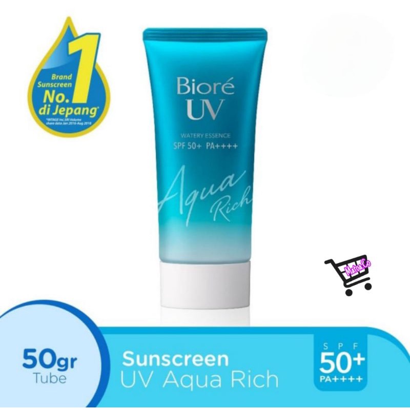 (50gr) Biore UV Aqua Rich Watery Essence Sunscreen Skin Care SPF 50 PA+++++ | Shopee Malaysia