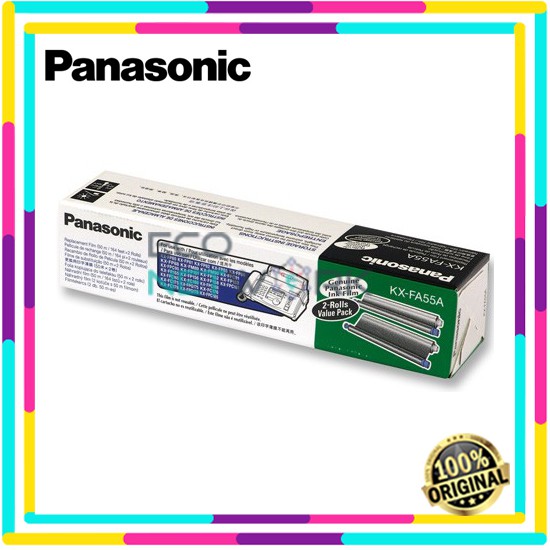 PANASONIC ORIGINAL INKFILM CARTRIDGE 50M -2 ROLLS/ PACK (KX-FA55A) | Shopee Malaysia