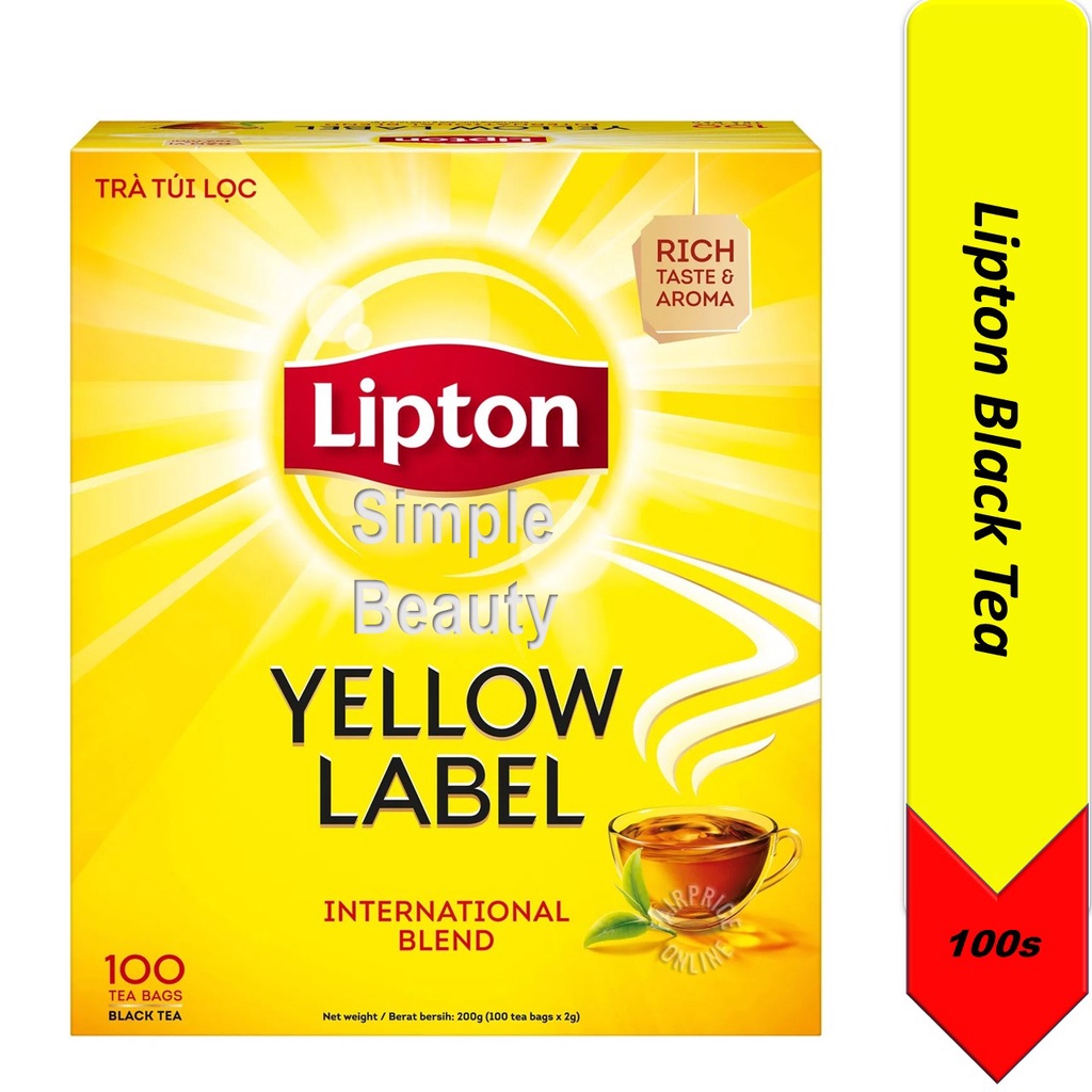 Lipton Yellow Label Classic Black Tea, 100 Teabags | Shopee Malaysia