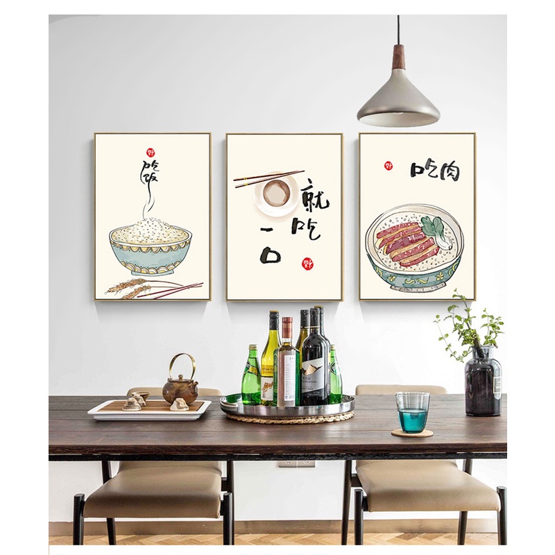 Frameless Painting Solid Wood Inner Frame Chinese Food Cute Pet Cat ...