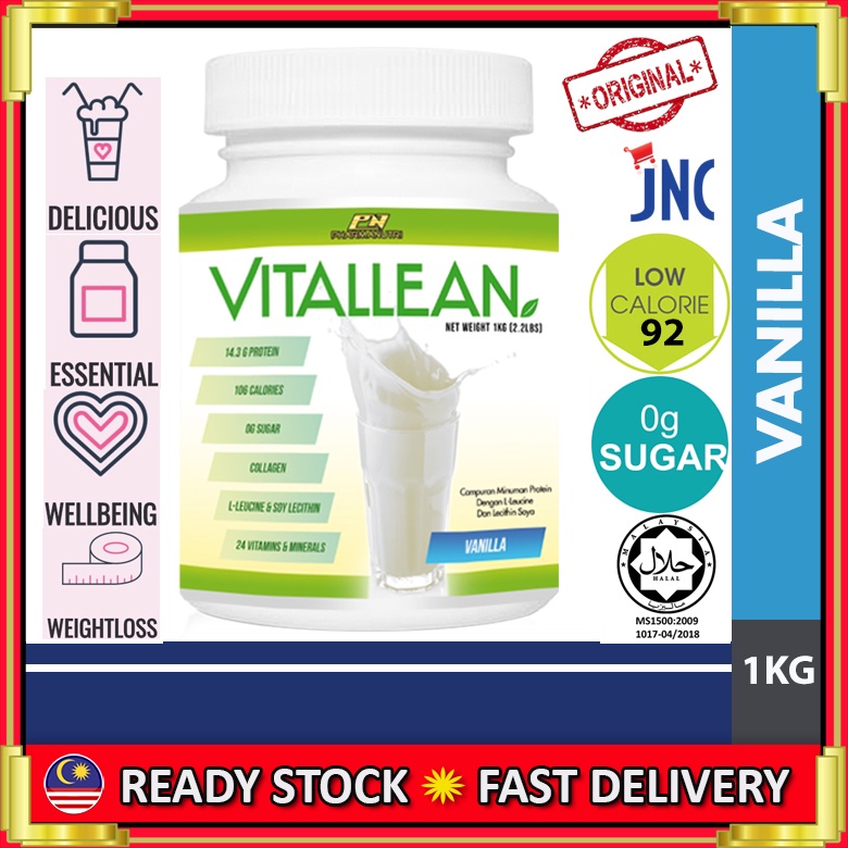 Vital Lean @ VitalLean Meal Replacement, 1kg,33 Servings Halal 13g ...