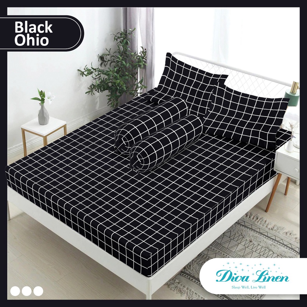 Disperse Sheet 30cm High Diva Linen Minimalist Checkered Pattern ...