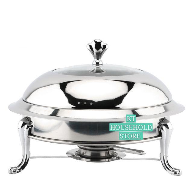 KT WARE 26cm 28cm stainless Steel round buffet set / chafing dish ...