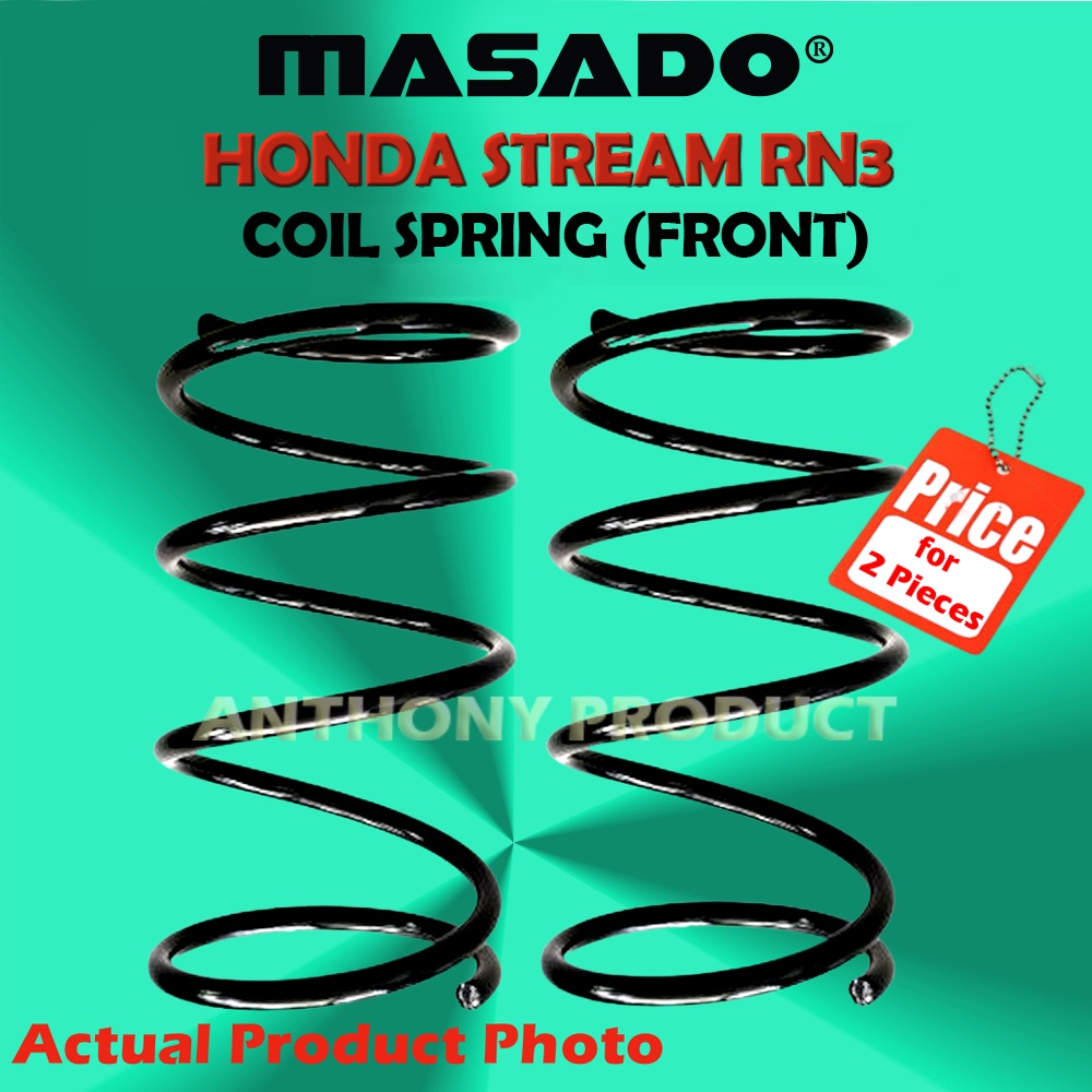 MASADO Honda Stream RN1 RN3 Front / Rear Coil Spring (2 pieces ...