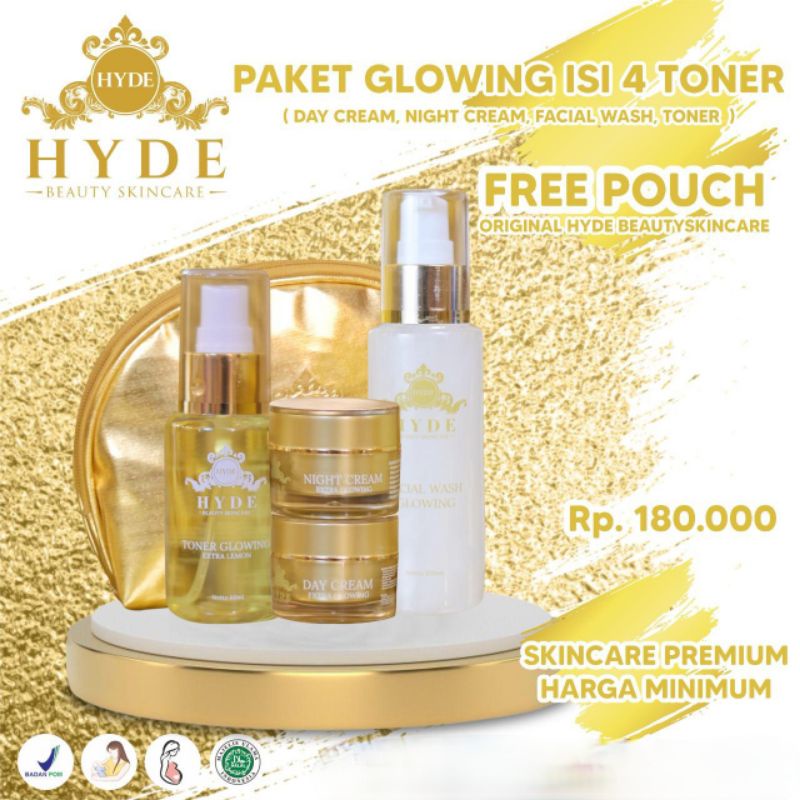 Hyde SKINCARE GLOWING PACKAGE CONTAINS 4 TONER | Shopee Malaysia