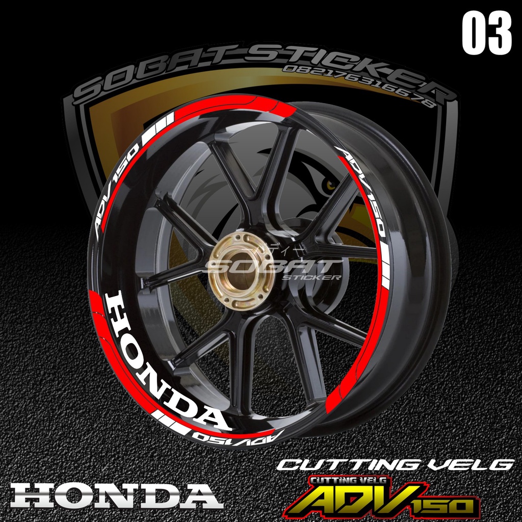 Cutting STICKER Rim ADV 150 03 | Shopee Malaysia