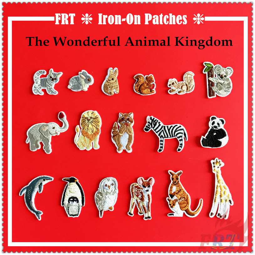 Zoo Animals Iron-on Patch 1Pc Mini Rabbit / Lion / Owl / Zebra ...