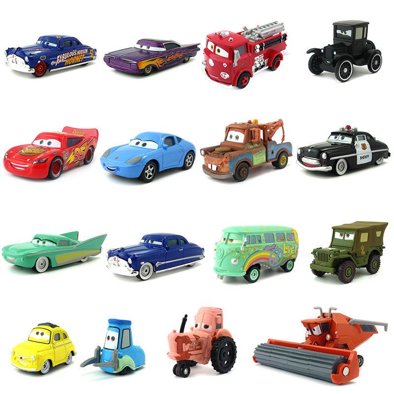 Disney Pixar Cars 2 3 Lightning McQueen Mater Jackson Storm Ramirez 1: ...