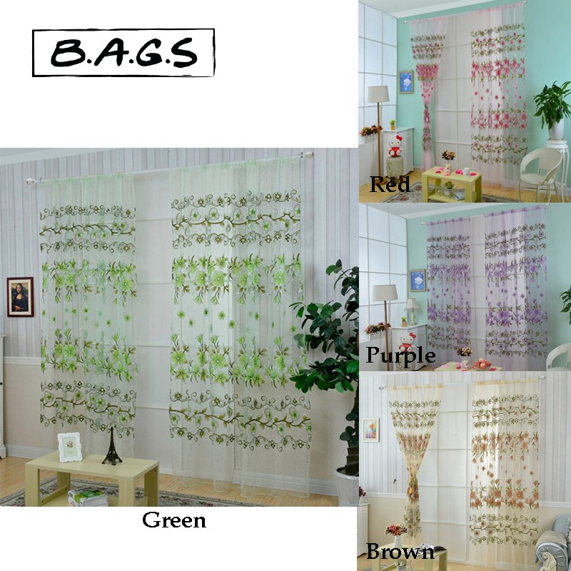 TheBags Offset Screen Window Printed Curtain Living Room Screens Home ...