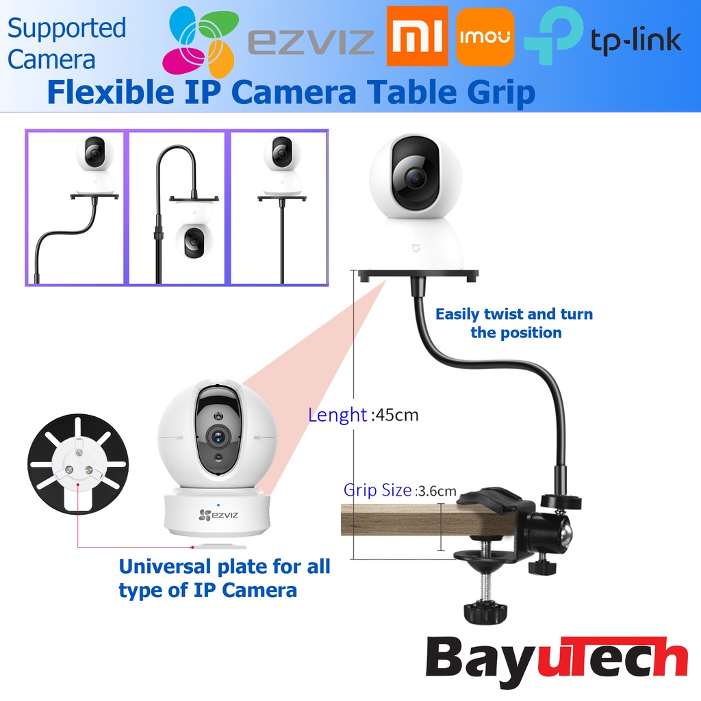 Universal High Quality CCTV Camera Mount Stand ,Clip-On CCTV Camera ...