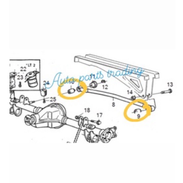 VOLVO 240 REAR AXLE CROSSBAR ARM BUSH | Shopee Malaysia