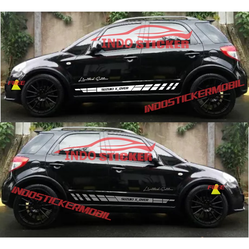 Car STICKER X OVER CUTTING CAR STICKER SUZUKI SX4 SX-OVER CUSTOM TEXT ...