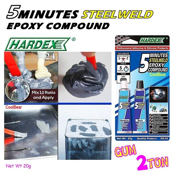 [CBe] Gam 2Tan 5minit Gam Campur Hardex 20g Enjin Retak Paip Besi ...