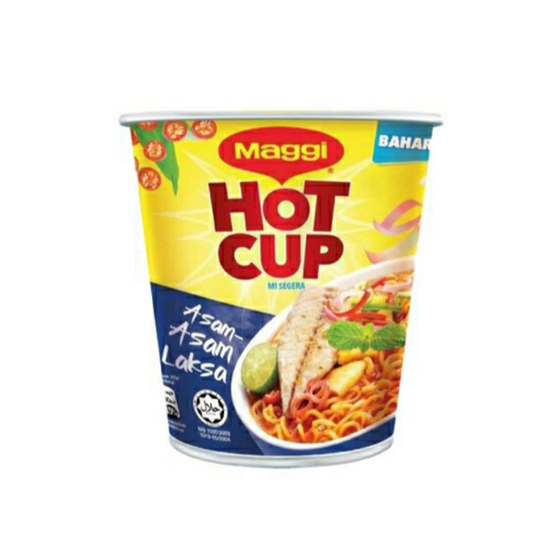 MAGGI HOT CUP (1 x 54cup x 57g - 60g)CURRY/CHICKEN/TOMYAM/ASAM LAKSA ...