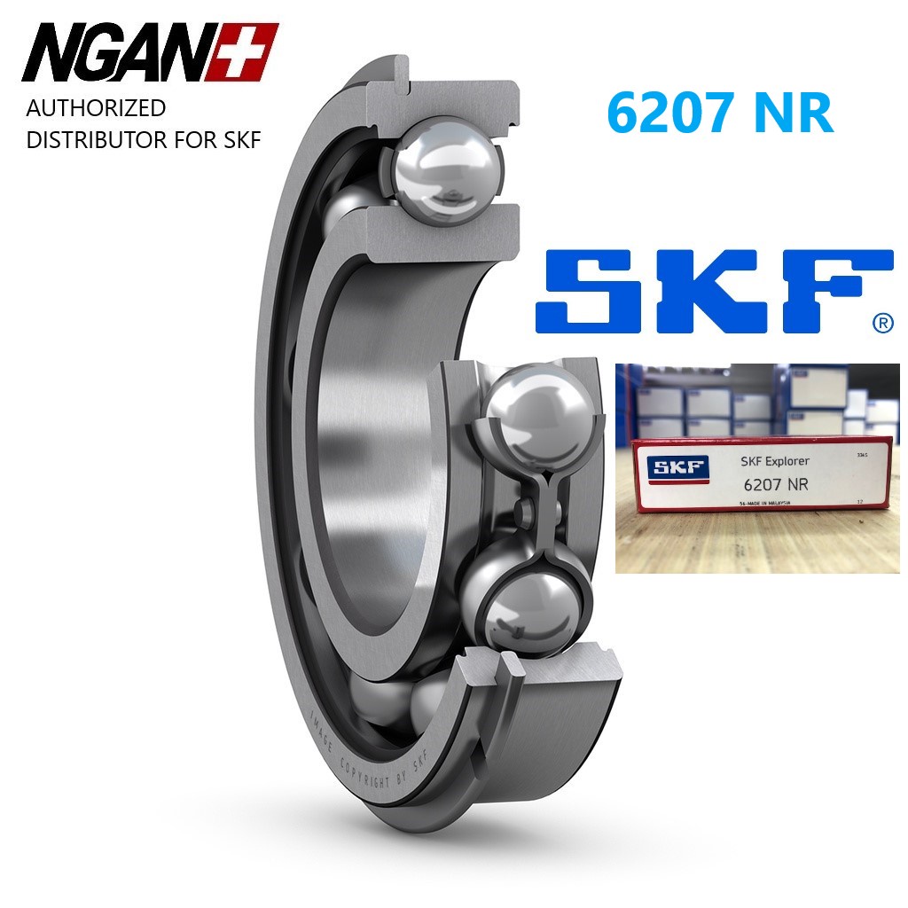 SKF 6207 NR Deep Groove Ball Bearing (72MM X 35MM X 17MM) | Shopee Malaysia