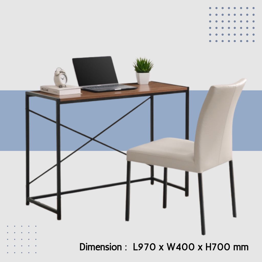 ROAM Study Table Airbnb Metal Leg Wooden Top Writing Table Office Desk ...