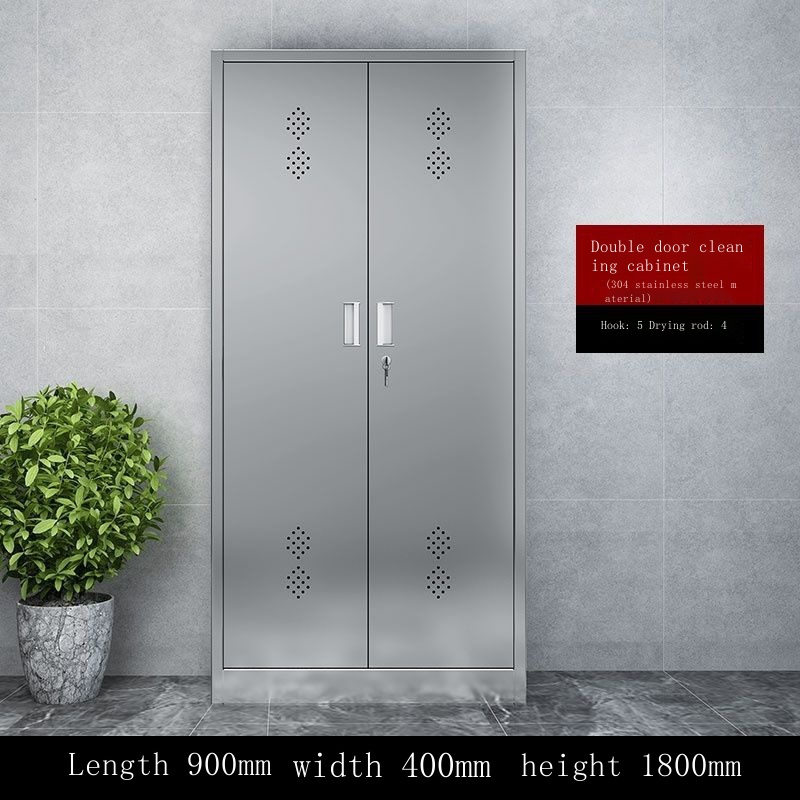Stainless steel cleaning cabinet, sanitary broom cabinet, cleaning tool ...