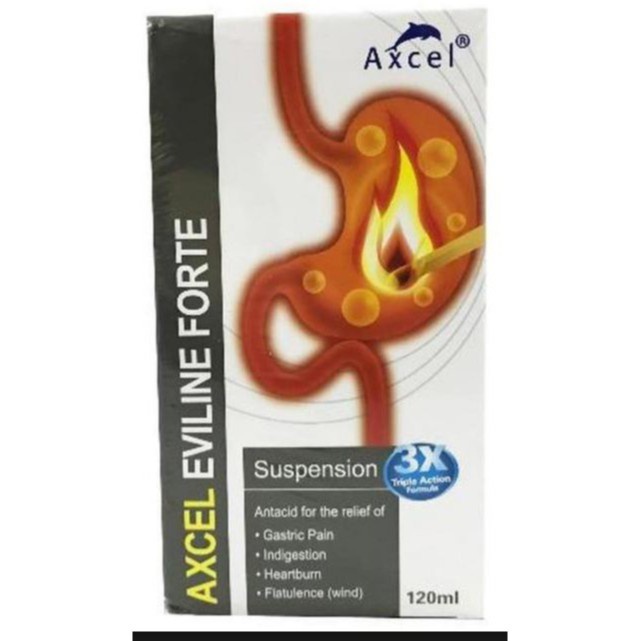 Axcel Eviline Forte Suspension 120ml - relief if gastric pain ...
