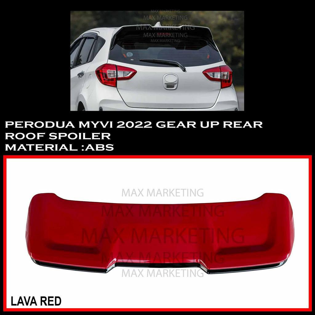 PERODUA MYVI 2022 GEAR UP REAR TRUNK ROOF SPOILER ABS SKIRT LIP BODYKIT ...