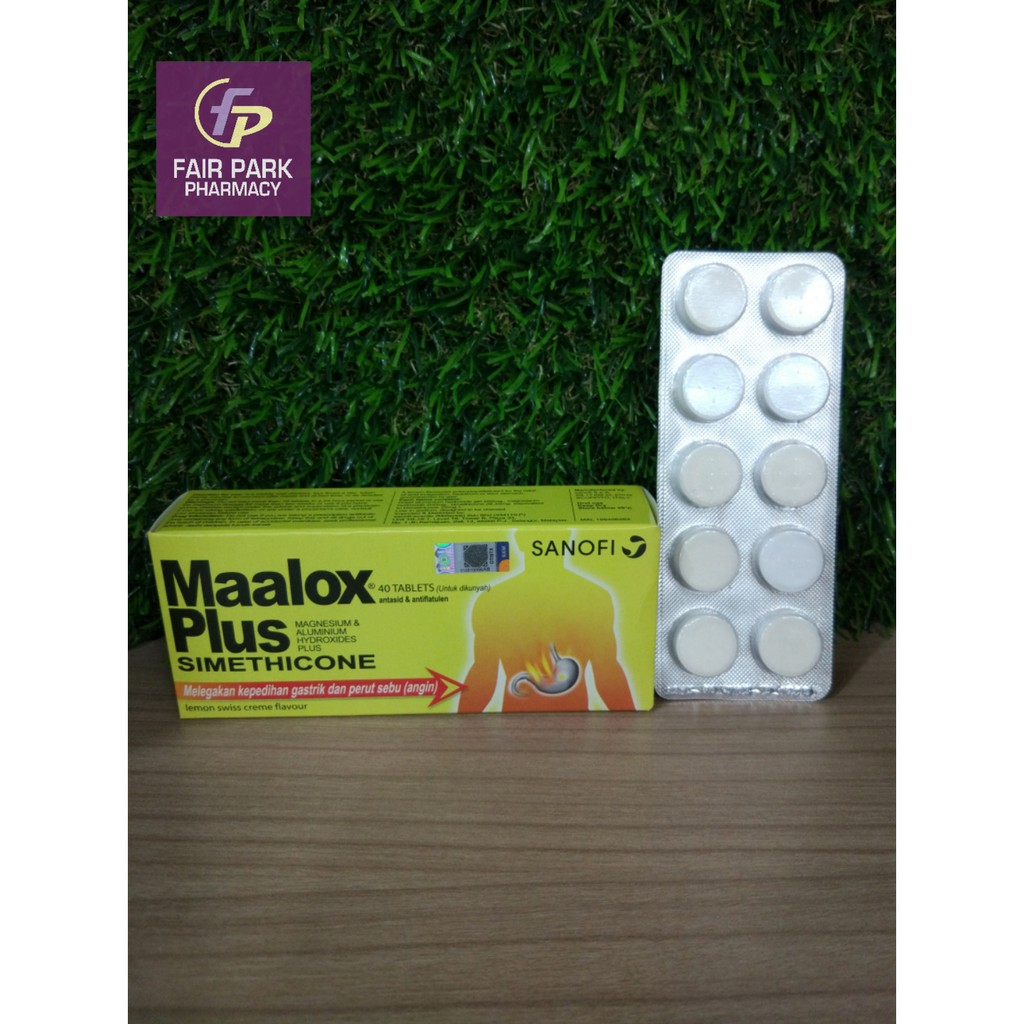 FPpharmacy Maalox Plus Simethicone Tablet 10's/40's | Shopee Malaysia
