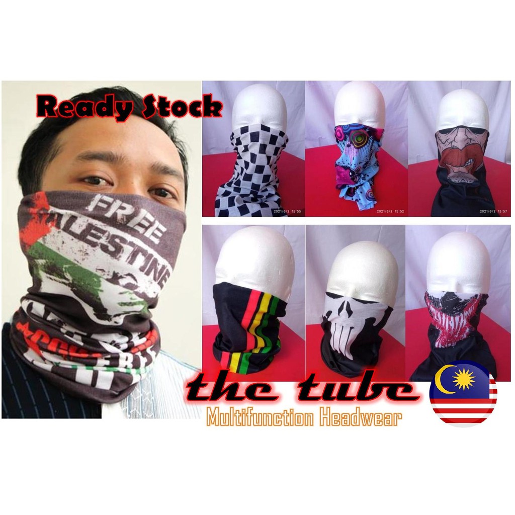 Ready Stock! Buff Bandana Topeng Muka Face Mask Ghost Skull Skeleton ...