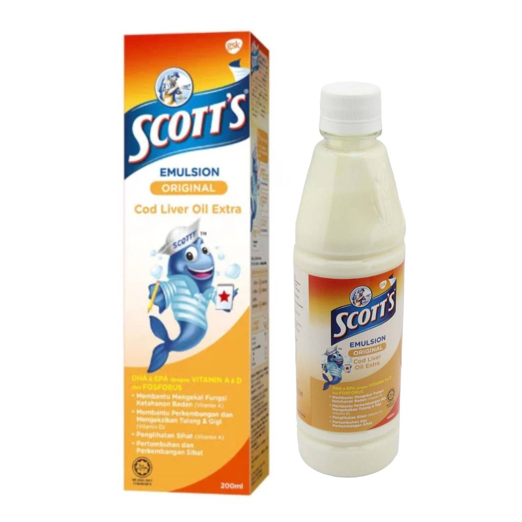Scott’s Emulsion Cod Oil Original 400ml | Shopee Malaysia