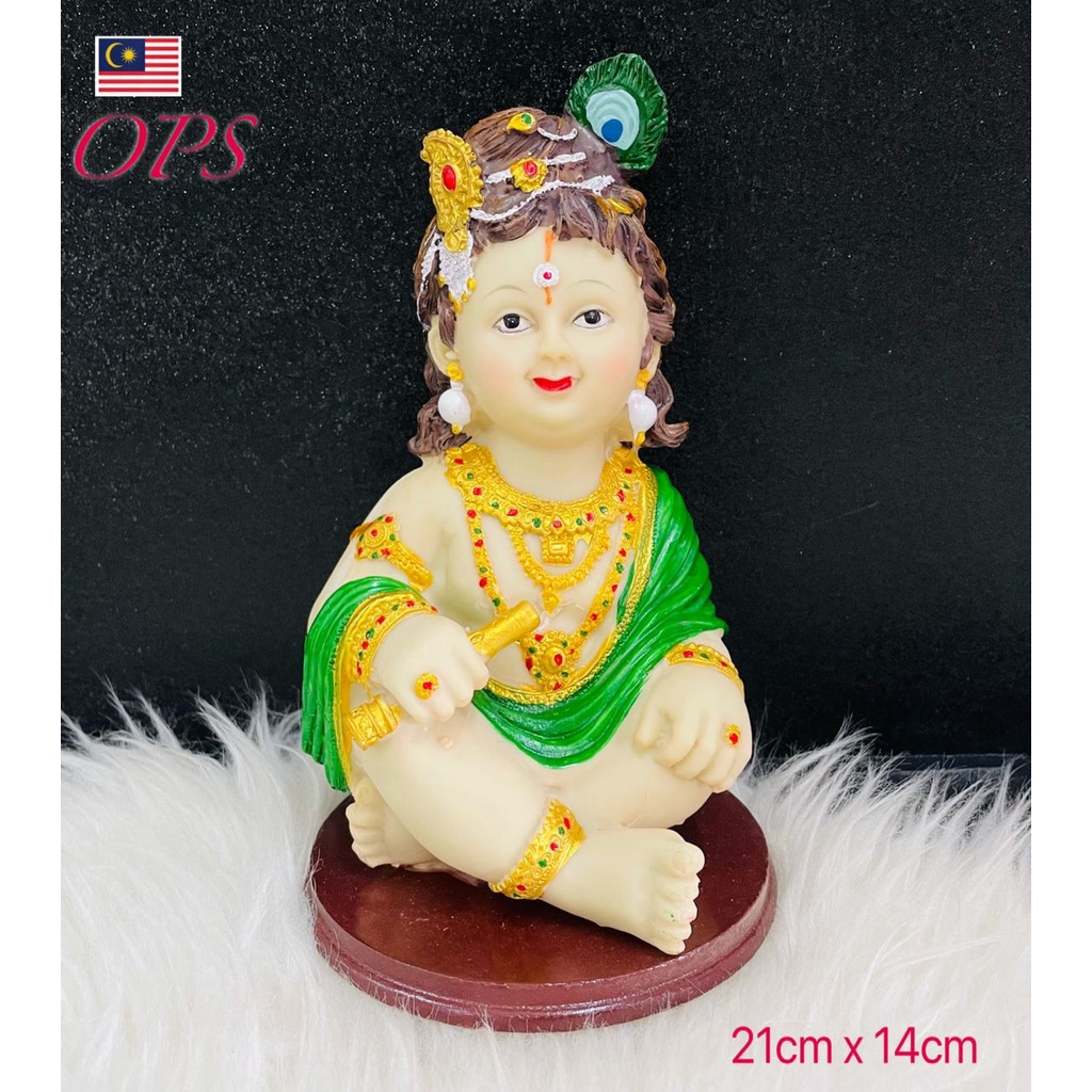 Premium Quality Little Krishna Statues/Colorful Laksmi Statues* Home ...