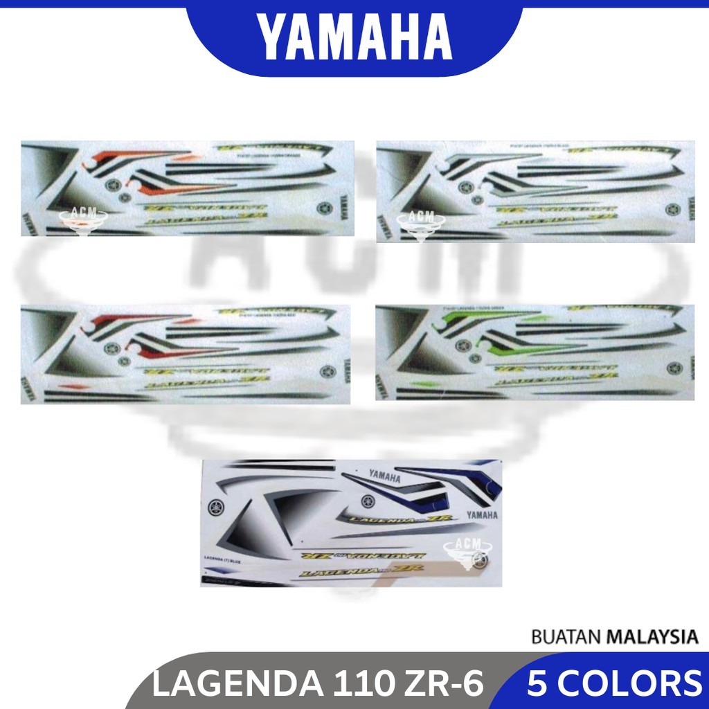 YAMAHA SRL115 Body Cover Set Coverset Sticker Strike Stripe SRL110ZR SRL ZR 110 | Shopee Malaysia