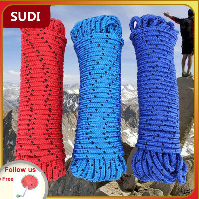 20m Climb Rope Climbing Hiking Mountaineering Rescue Equipment Safety ...