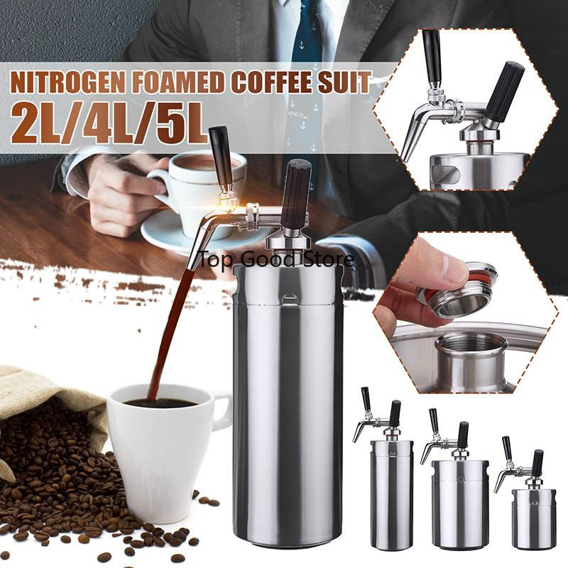 2L/4L/5L Stainless Steel Coffee Maker Coffee Pot Stainless Steel Foam ...