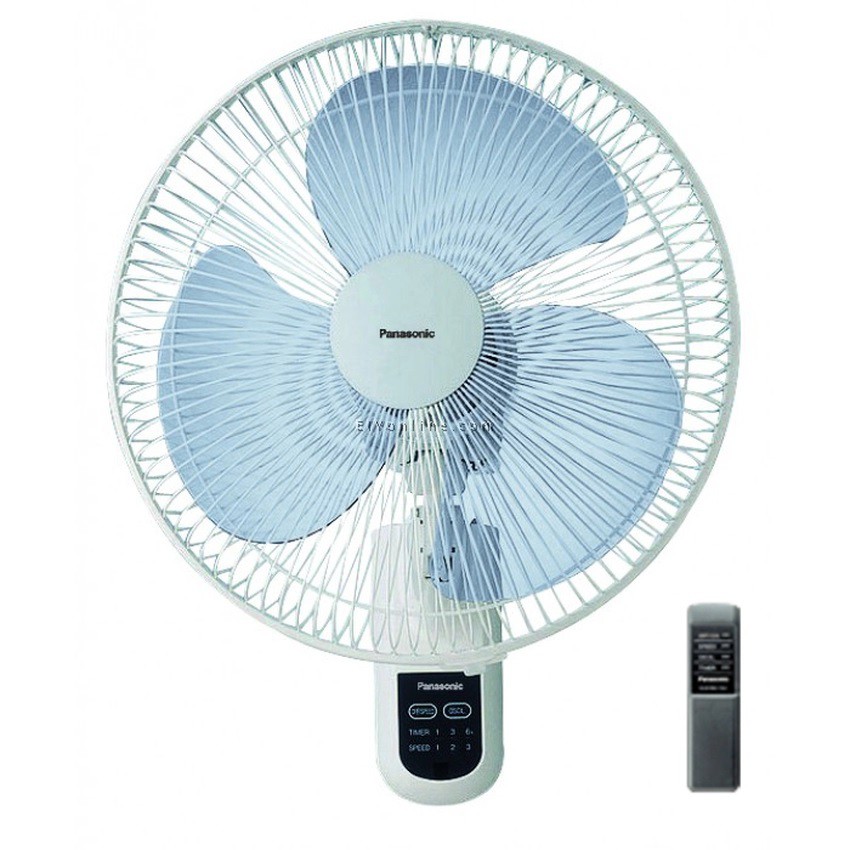 Panasonic 400mm (16 ") Wall Fan w Remote Control 3 speed on/off control ...